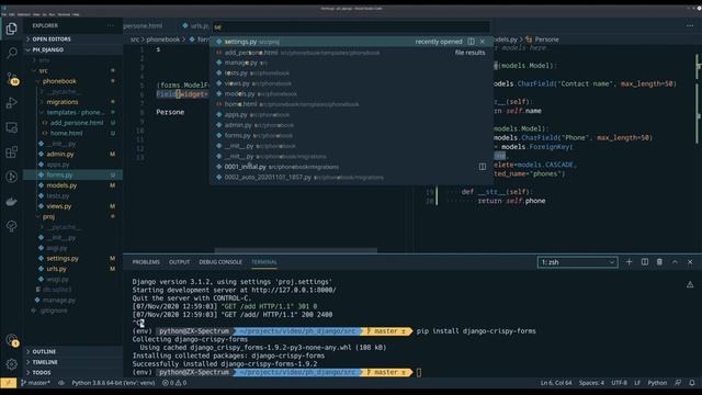 04 | Django 3 | 1 | Web-приложение Телефонная книга - Создание AddView ...
