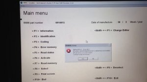 BMW E39 530d - Resetting the service lights using INPA