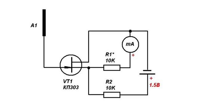 Простые конструкции.Детектор скрытой проводки