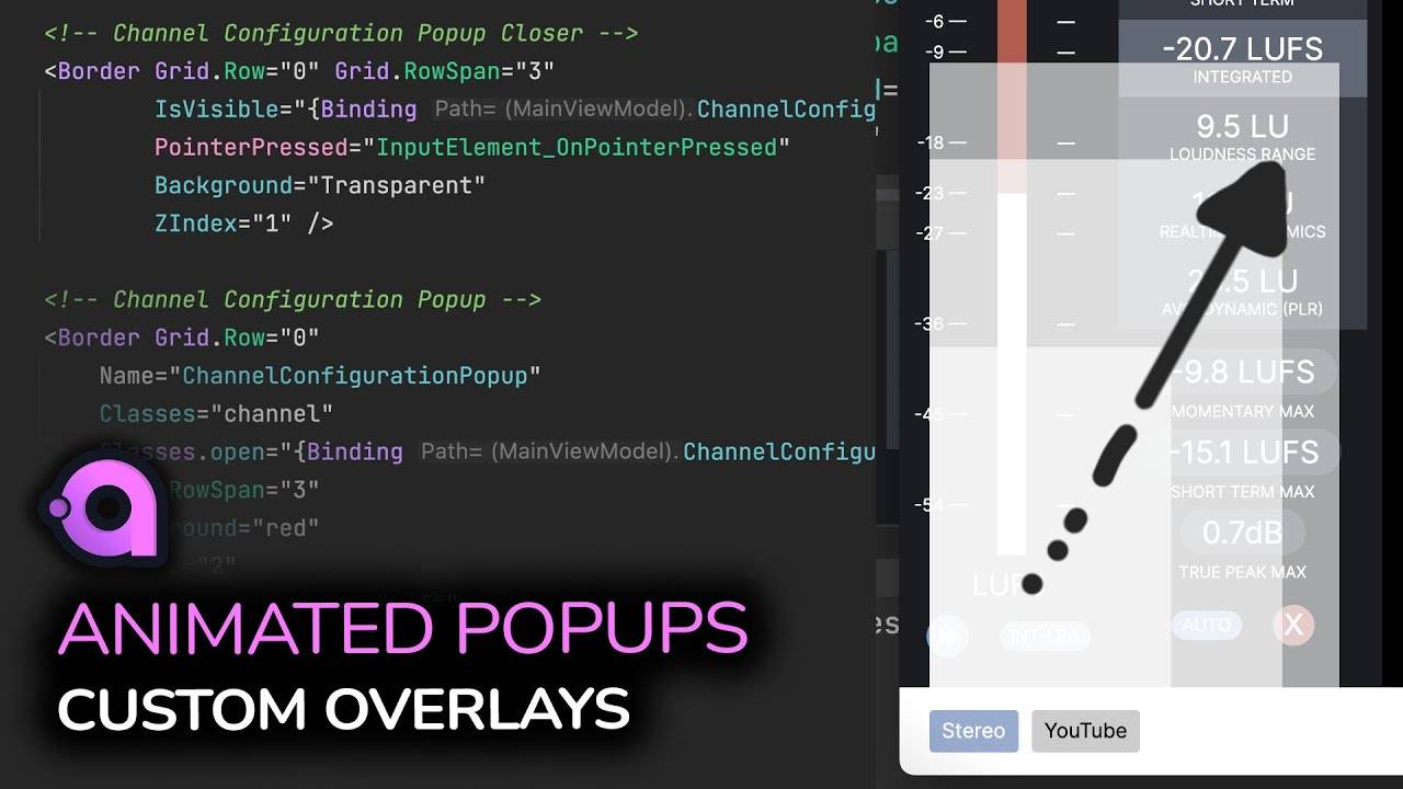 009. Avalonia UI - Animated Popups Custom Overlays[1080p60]