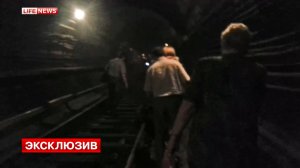 Видео очевидцев пожара в московском метро