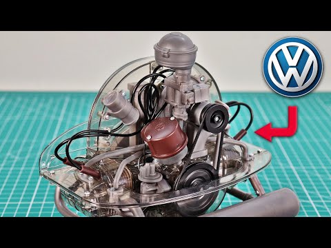 Сборка работающей модели двигателя VW Beetle!