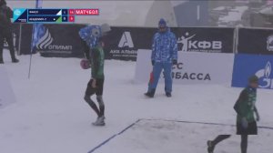 снежный волейбол