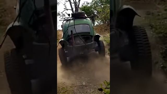 Fusca Baja com Redução de kombi. Teste na subida