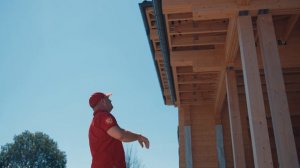 Обзор строящегося дома из клееного бруса.