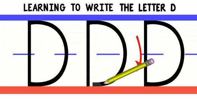 Write the Letter D