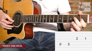 How to Play The Pink Panther on Acoustic Guitar / Very Easy Guitar Lesson /Tutorial TCDG