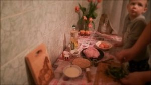 куриные рулетики  с зеленью