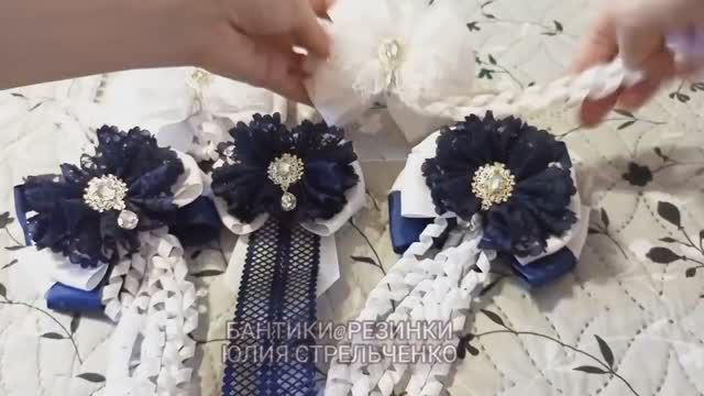 Галстук-брошь к 1 сентября, к школе.