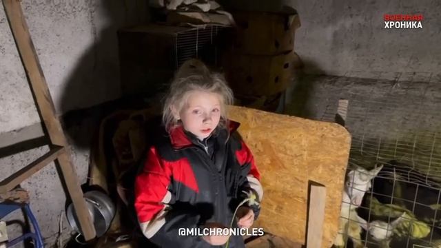 Как выживает мать с дочкой в зоне боевых действий.