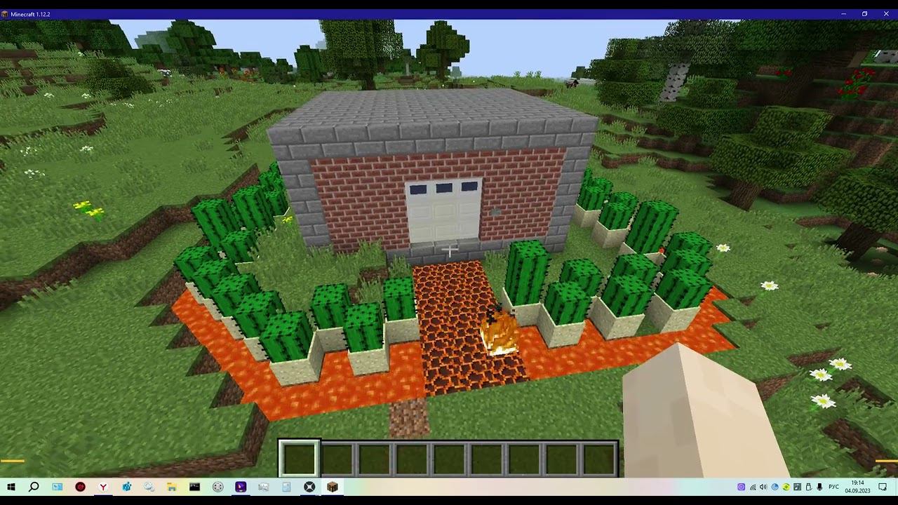 Майнкрафт.  Делаем защиту гаража! #minecraft #майнкрафт