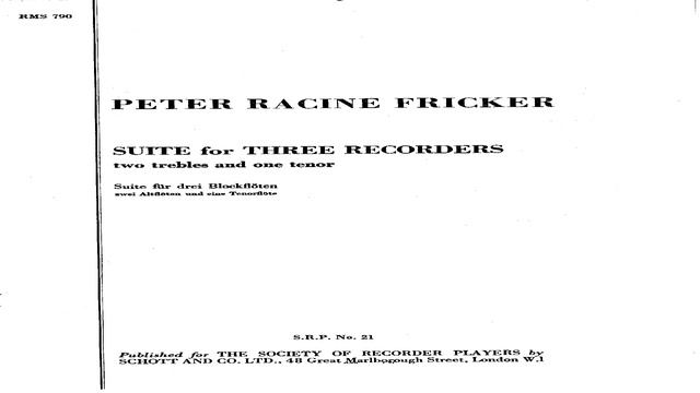 Peter Racine Fricker: Suite - смотреть видео онлайн от «Unforgettable ...
