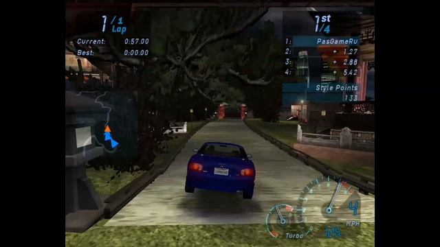 NFS Underground - Гонка 14 - Sprint - Broadway (без комментариев)