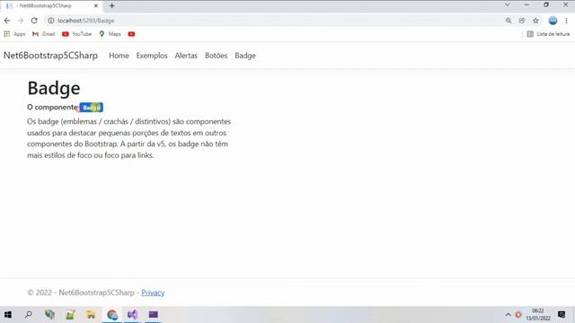 Bootstrap 5 (Badge) no ASP | Net MVC | Net 6 | Visual Studio 2022 Vídeo 7 – смотреть онлайн ...