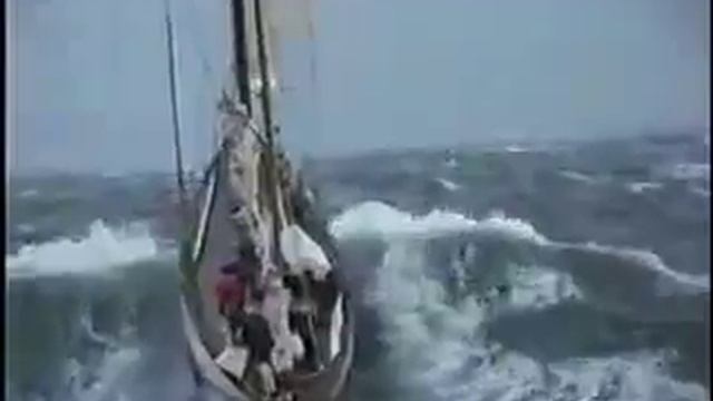Плавание в свежую и штормовую погоду - Штормование - Йол на попутной волне