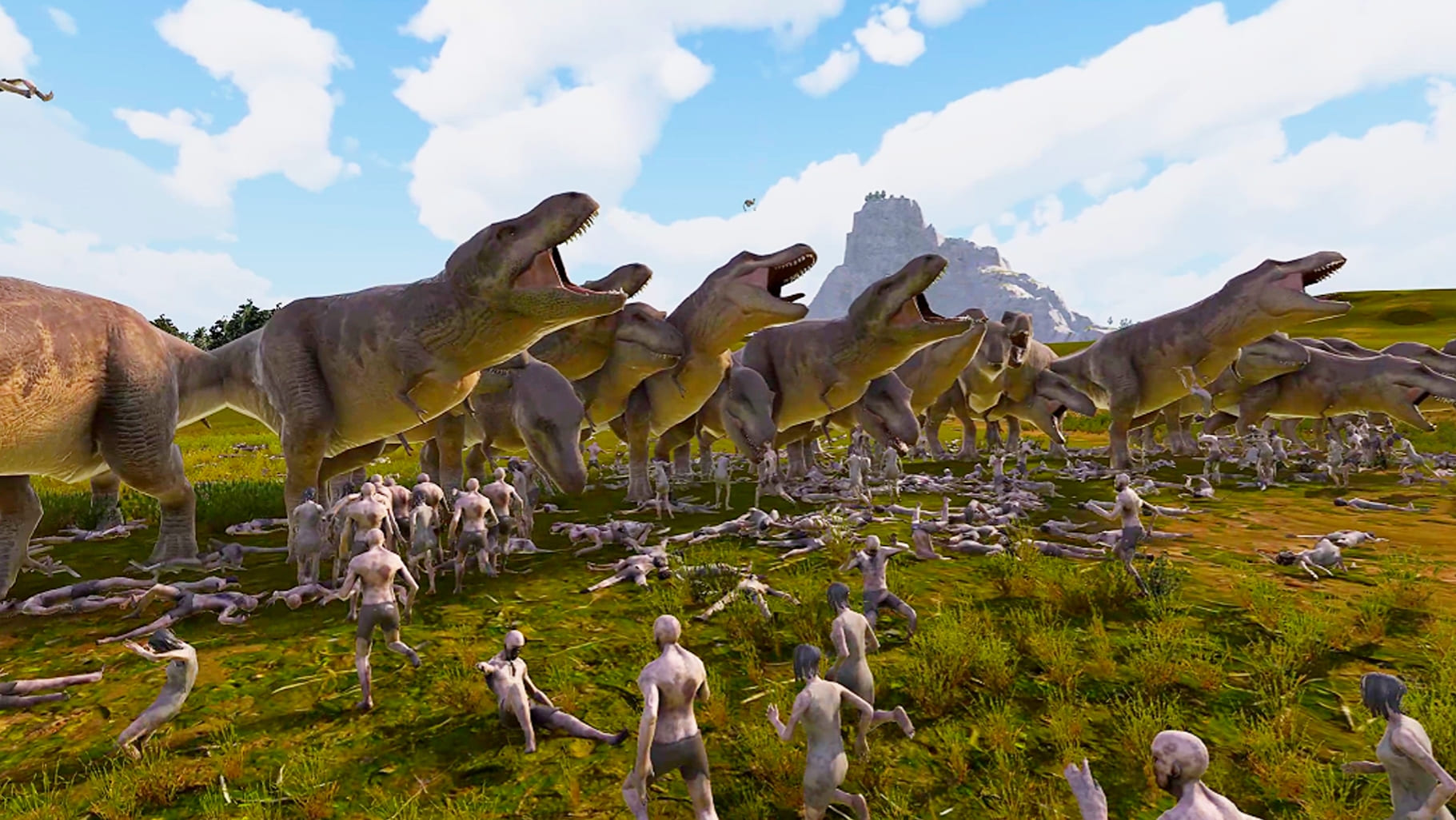 10000 Зомби Против 100 Tирексов -  Ultimate Epic Battle Simulator 2