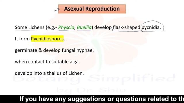 Reproduction in Lichen | Soridium | Isidium | Sexual reproduction ...