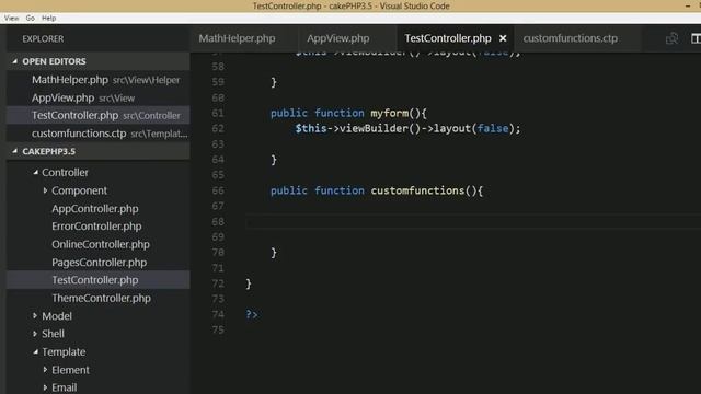 Learn CakePHP v3 | 5 Tutorial in HINDI for beginners (Part 16) Helper | Custom Helper in CakePHP ...