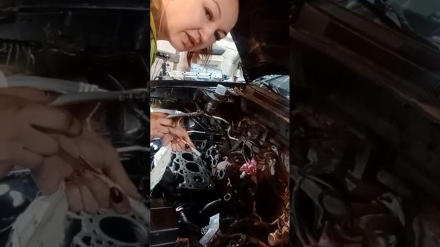 Я накосячила, я всего-то нужно было почистить колодцы под болты ГБЦ 😂