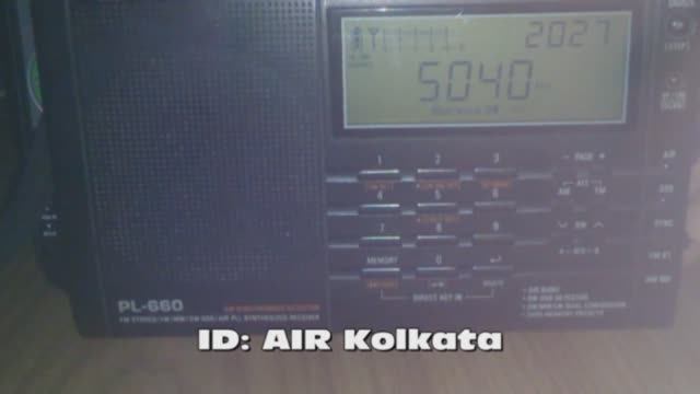 18.08.2018 17:27UTC, [60m], AIR Kolkata, Калькутта, Индия, 5040кГц