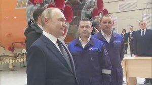Беседа Владимира Путина и Александра Лукашенко с работниками космодрома Восточный 12 апреля 2022