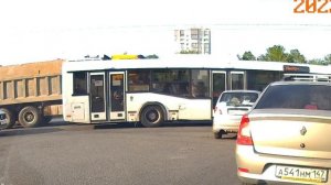 ДТП автобус и грузовик