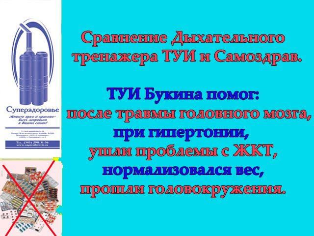 Сравнение Самоздрав и ТУИ Букина. ТУИ помог при гипертонии, травме головного мозга, проблемах с ЖКТ