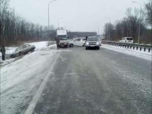 Массовое ДТП на Де-Фризе.