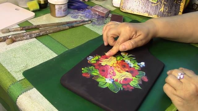 Декупаж кухонной досочки своими руками ХоббиМаркет