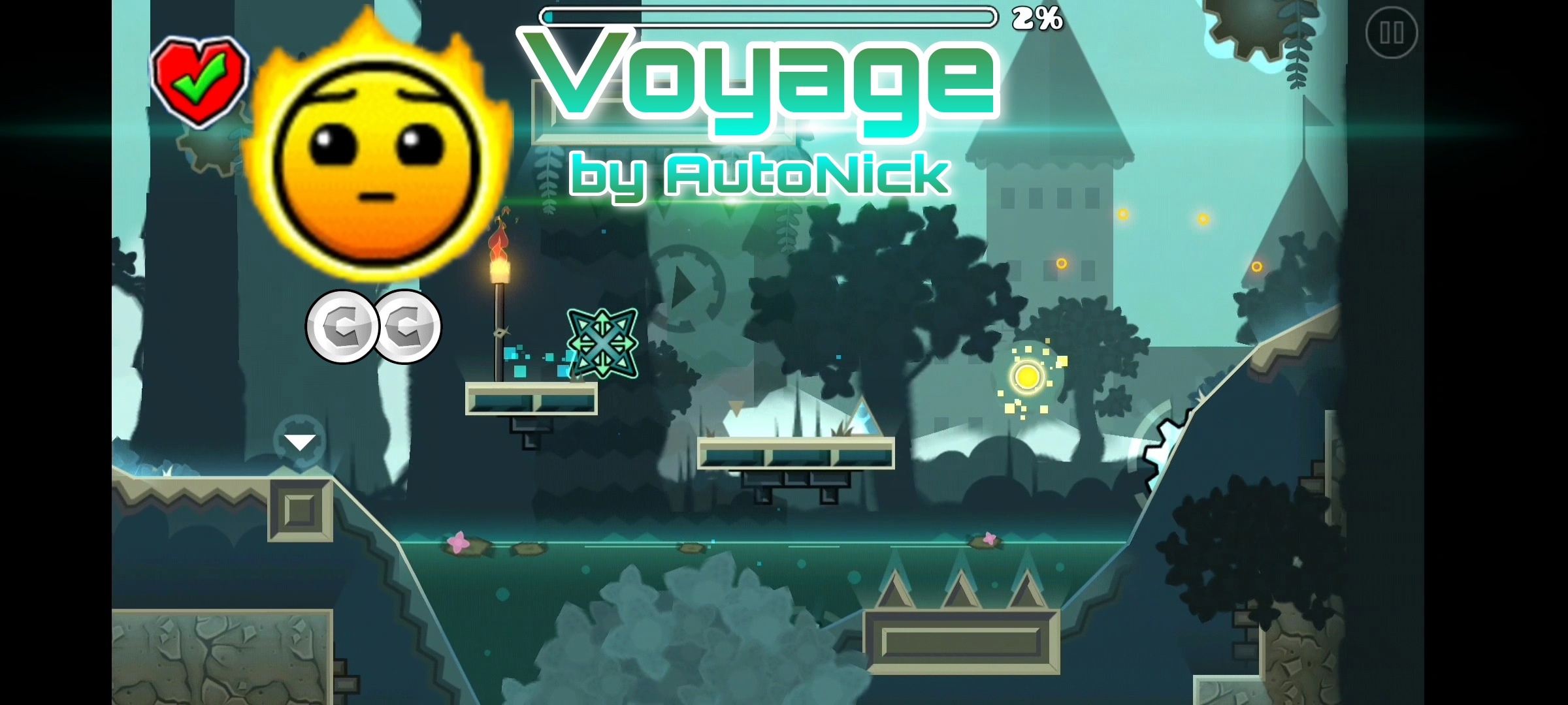 Voyage by AutoNick (Hard 5*) [2 coins] | Geometry Dash