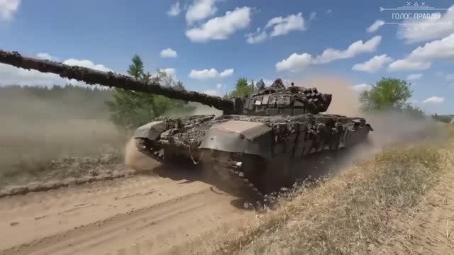 Танки. Танкисты ЛНР ведут танковый бой с ВСУ. WoT в жизни. Мужская работа.