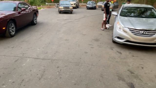 Female driver does insane burnout at Kris Rich video shoot!!! Tires ...