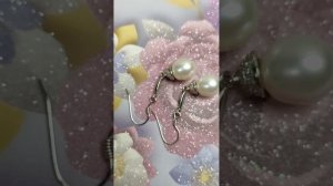 Серебряные серьги с жемчугом