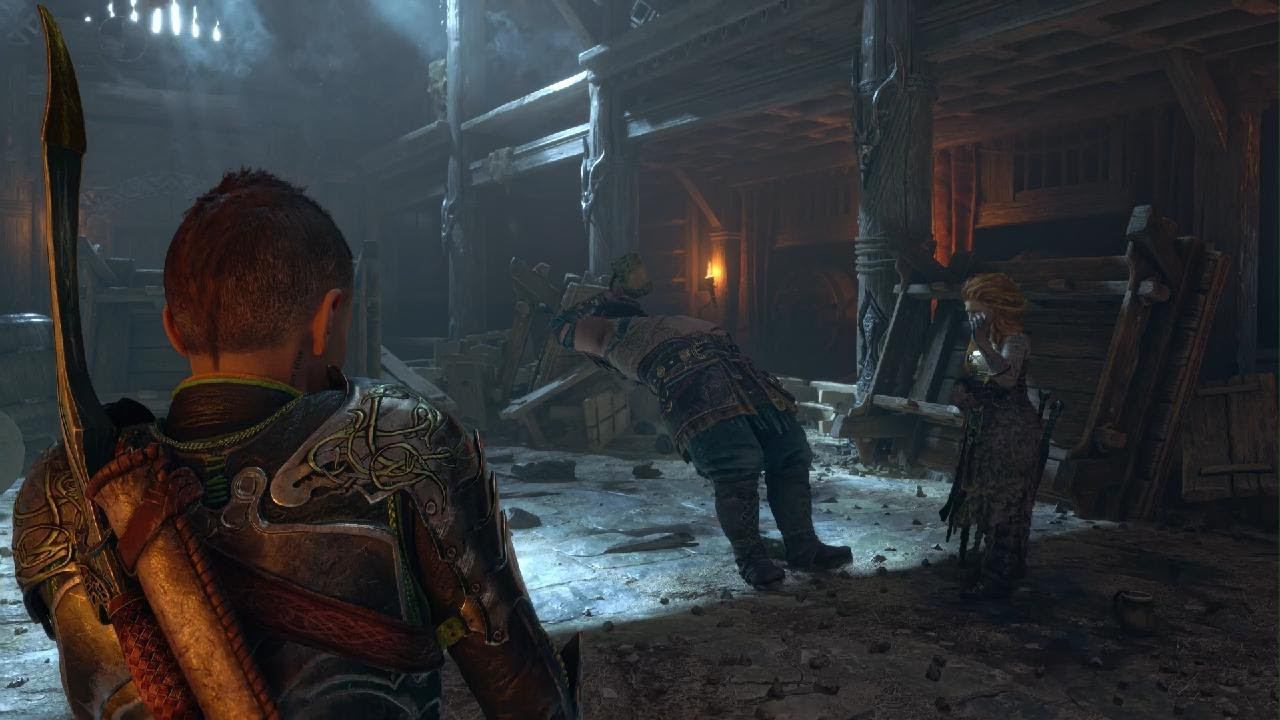 God of War Рагнарёк Тор "слегка" перебрал