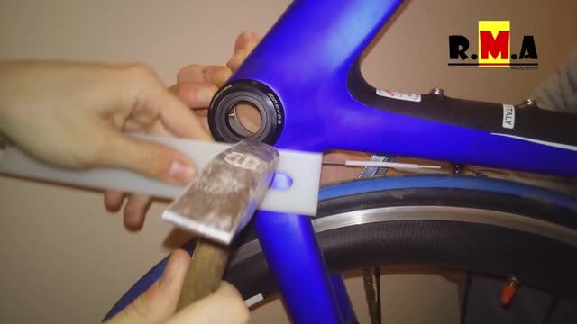 установка китайской каретки GINEYEA ( BB30 под ось 24мм ) и китайских алюминиевых шатунов LANHANG