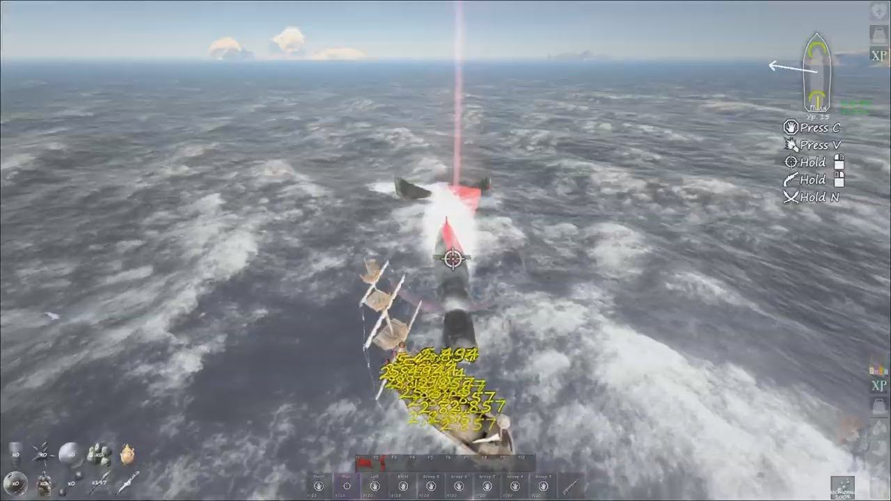 Кит разносит шхуну