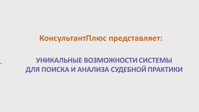 Уникальные возможности системы для поиска и анализа судебной практики