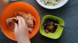 Быстрый ужин / пряная  курица с макаронами