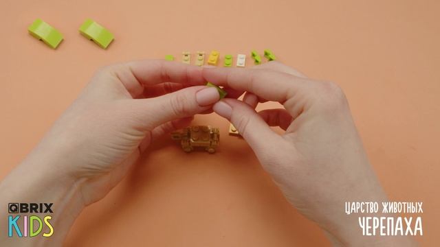 Собираем черепаху из конструктора QBRIX KIDS - коллекция детских конструкторов с видеоинструкциями