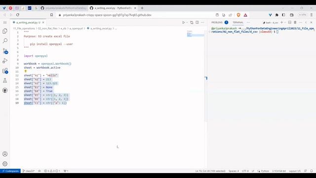 class33 CSV Excel JSON YAML TOML files – смотреть онлайн видео от Python курсы в хорошем ...