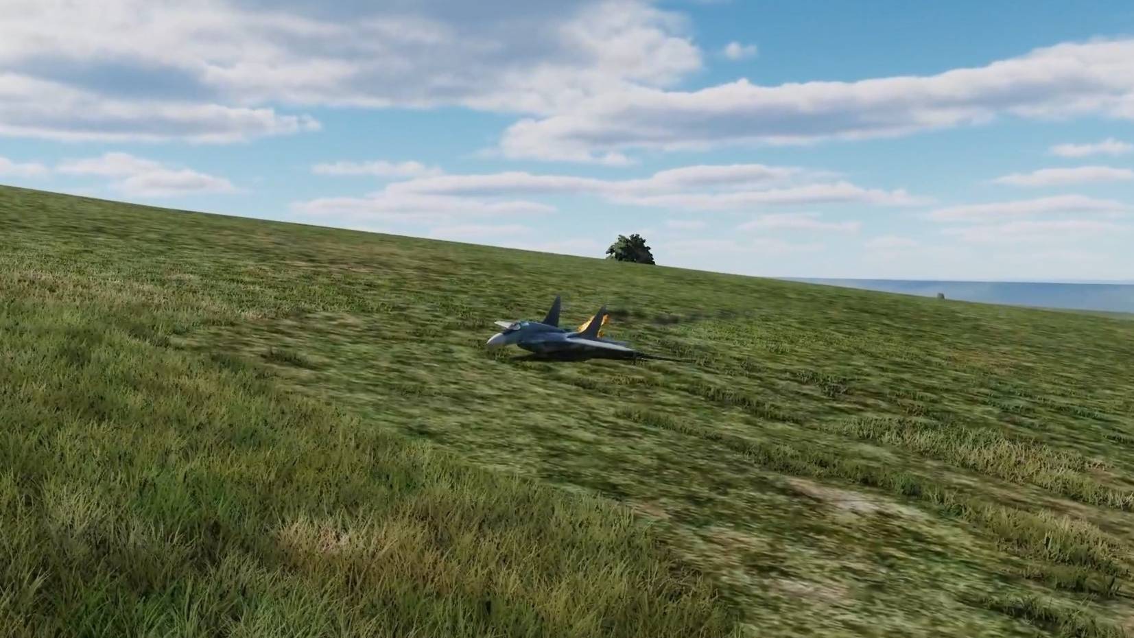 DCS World: МИГ-29С. Аварийная посадка без двигателей (словил ракету)