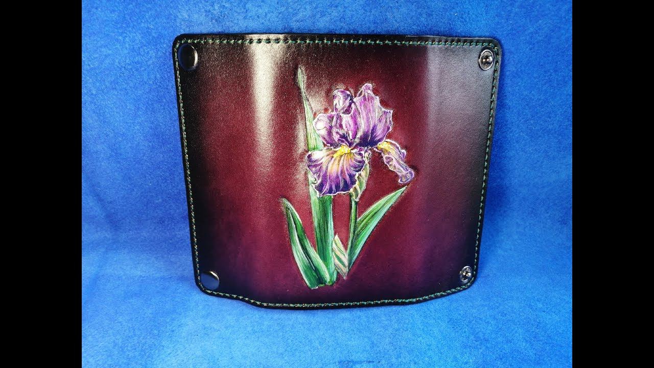 Ключница женская. Изделия из кожи. СКСтиль. Ирис.