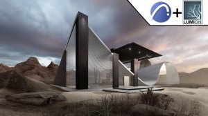Современный дом в пустыне - Сложные формы ArchiCAD + LumiON