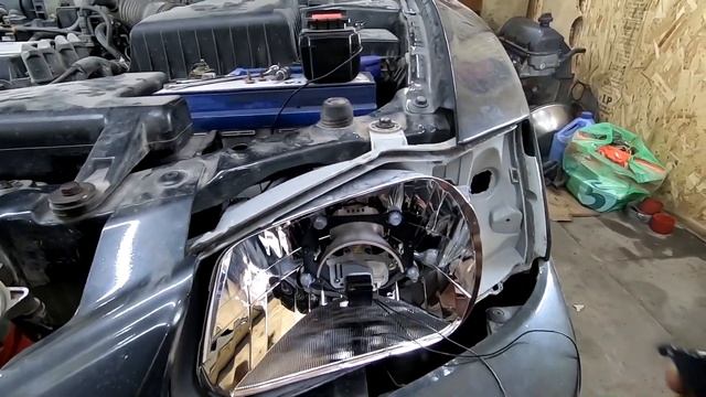 Топовый свет на Хендай Акцент | Bi LED линзы в фары | Линзы Aozoom ...
