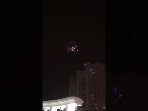 Салют с балкона 23 этажа в Пушкино