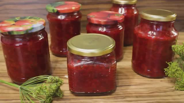 Борщ за 15 минут! Вкусная борщевая заправка на зиму.