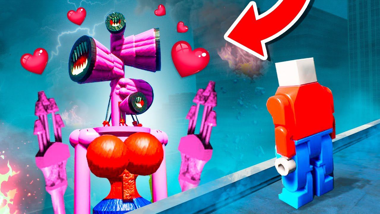 ДЕВУШКА СИРЕНОГОЛОВОГО АТАКУЕТ ЛЕГО СИТИ! ВЫЖИВАНИЕ ПРОТИВ ОПАСНОГО SCP ...