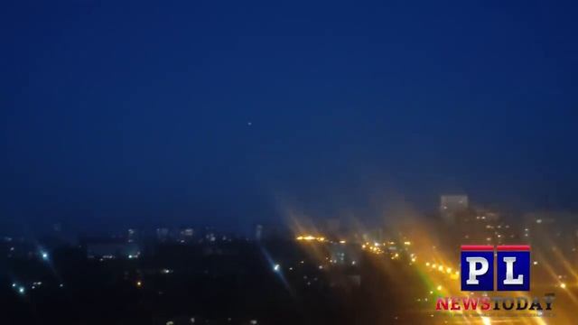 Ukrainian Tochka U(s) Over and landing On Donetsk Suburbs.mp4