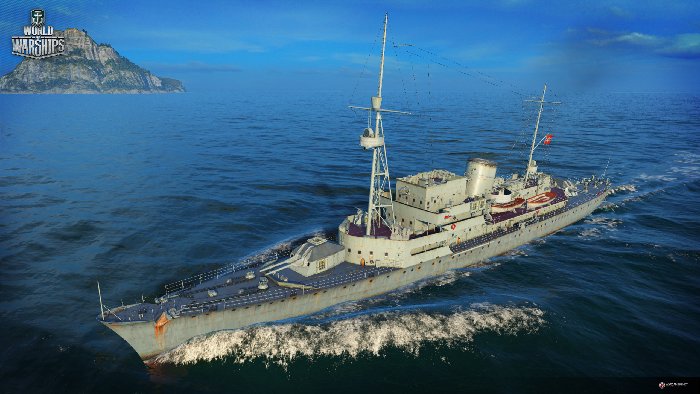 World Of Warships - Германия - Крейсер "Hermelin"