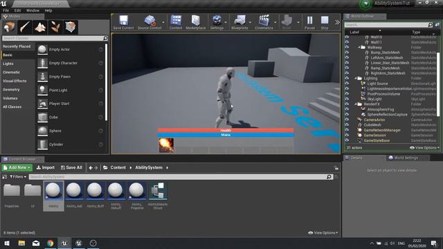 Unreal Engine 4 Tutorial - Ability System Pt.6 - Fireball Continued